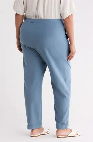 Eileen Fisher Cuffed Tapered Ankle Pants