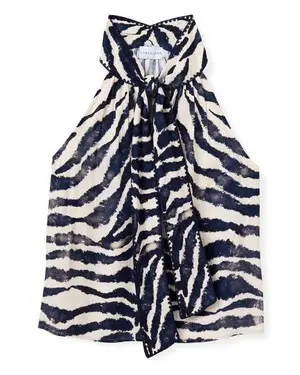 CARTOLINA Monroe Printed Halter Tank