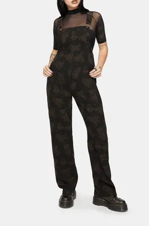 DISTURBIA Hexborn Baba Yaga Denim Dungarees