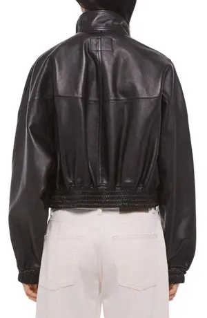 Helmut Lang Leather Bomber Jacket