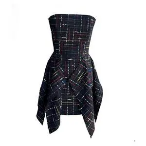 MIRIMALIST Strapless Tweed Dress