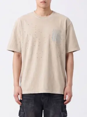 AMISH SUPPLIES Relaxed Fit Cotton T-shirt With Logo And Slogan Print