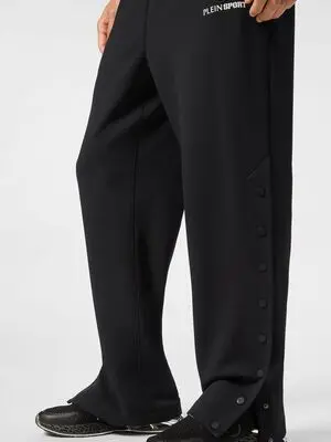 PLEIN SPORT Stretch Technical Fabric Jogging Trousers With Logo