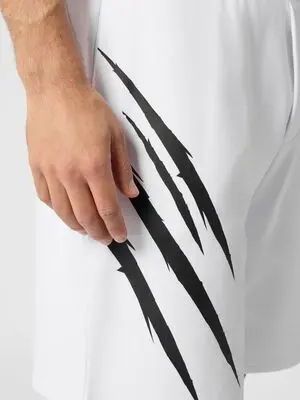 PLEIN SPORT Graphic Print Shorts - White
