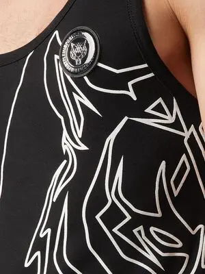 PLEIN SPORT Graphic Tank Top - White 1
