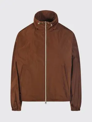 Herno Short Water-repellent Taffeta Windbreaker Jacket With Hood And High Neck - Brown
