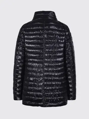 Herno Reversible Short Down Jacket In Ultra-light Nylon - Black