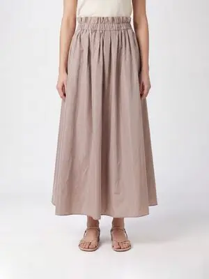 Herno High-waisted A-line Midi Skirt In Taffeta - Pink