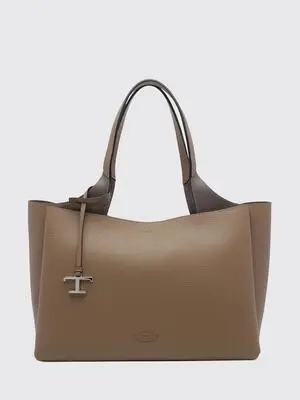 TOD'S Leather Shoulder Bag - Beige