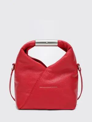 MAISON MARGIELA Small Grained Leather Handbag - Red