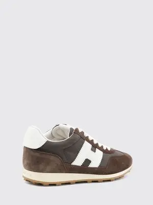 Hogan H727 Suede And Nylon Monogram Sneakers