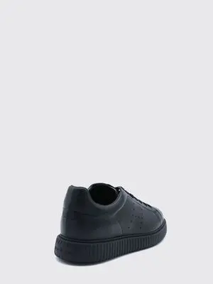 Hogan Smooth Calfskin Leather Sneakers With Perforated H Logo