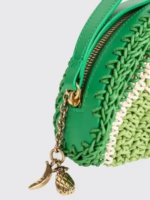 Chloé Tropicus Lime Slice Crochet Cotton Clutch - Green