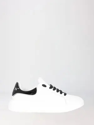 Philipp Plein Bicolor Leather Low-top Trainers With Chunky Sole And Logo - White