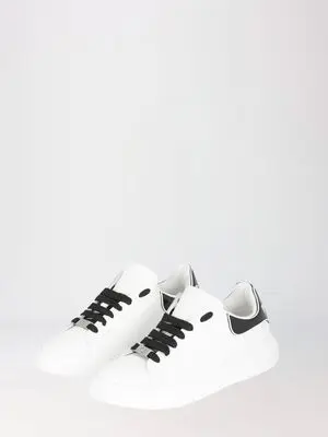 Philipp Plein Low-top Trainers In Bicolour Leather With A Chunky Sole And Logo - White