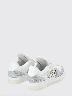 Philipp Plein Low-top Leather And Suede Sneakers With Studs And Rhinestones