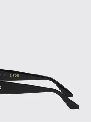 Philipp Plein Acetate Shield Sunglasses With Hexagon Logo - Black 1