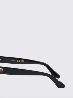 Philipp Plein Acetate Shield Sunglasses With Double Bridge - Black