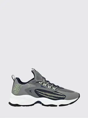 PLEIN SPORT Multicolour Mesh Low-top Trainers With Serrated Sole And Pull-tab - Blue