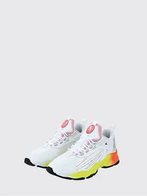 PLEIN SPORT Multicolour Mesh Low-top Trainers With Serrated Sole And Pull-tab - White 2