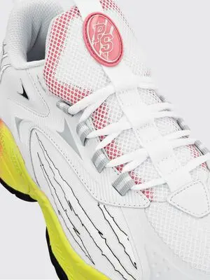 PLEIN SPORT Multicolour Mesh Low-top Trainers With Serrated Sole And Pull-tab - White 2