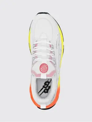 PLEIN SPORT Multicolour Mesh Low-top Trainers With Serrated Sole And Pull-tab - White 2