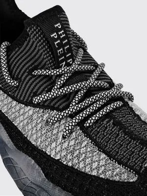 Philipp Plein Viscose Jersey Lace-up Low-top Sneakers
