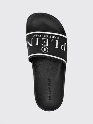 Philipp Plein Beachwear Rubber Slides With Contrasting Logo