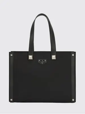 Philipp Plein Nylon Tote Bag With Zip Closure And Printed Logo