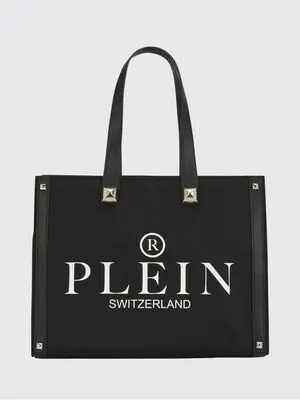 Philipp Plein Nylon Tote Bag With Zip Closure And Printed Logo