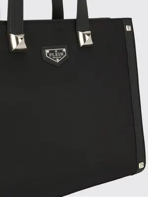 Philipp Plein Nylon Tote Bag With Zip Closure And Printed Logo
