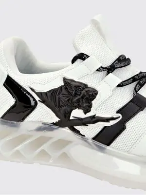 PLEIN SPORT Philipp Plein Runner Tiger Bi-abstract Print Mesh Sneakers