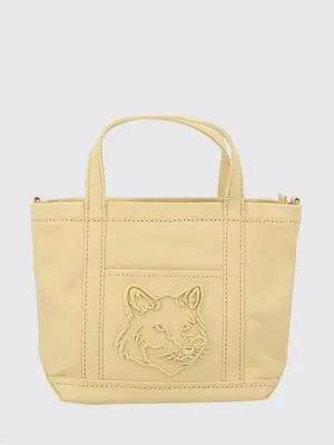 Maison Kitsuné Canvas Crossbody Bag - Beige