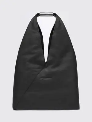 MAISON MARGIELA Japanese Grained Leather Shoulder Bag - Black