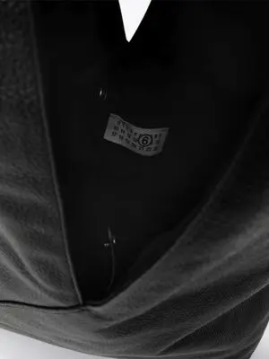 MAISON MARGIELA Japanese Grained Leather Shoulder Bag - Black