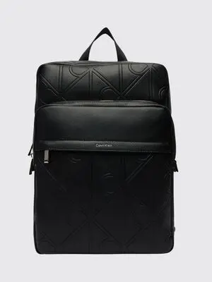 Calvin Klein Textured Logo Backpack - Black