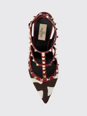 Valentino Garavani Studded T-strap Pumps - White