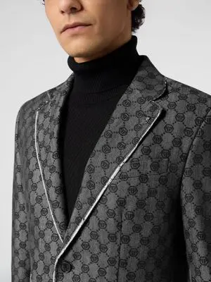 Philipp Plein Miami Vice Monogram Cotton-blend Blazer