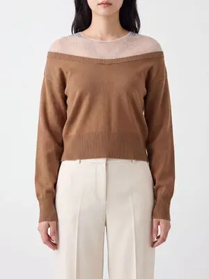 Giuseppe Di Morabito Embellished Off-the-shoulder Sweater - Brown