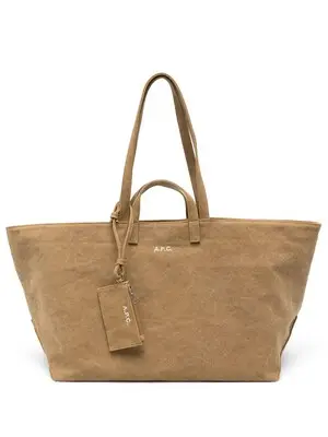 A.p.c. Bag Le Drummer In Canvas - Brown