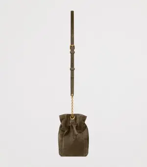 Saint Laurent Suede Jamie Shoulder Bag With Monogram - Green