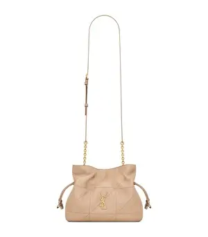 Saint Laurent Leather Jamie Shoulder Bag - White