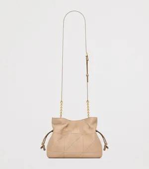 Saint Laurent Jamie Leather Shoulder Bag - White