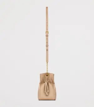 Saint Laurent Jamie Leather Shoulder Bag - White