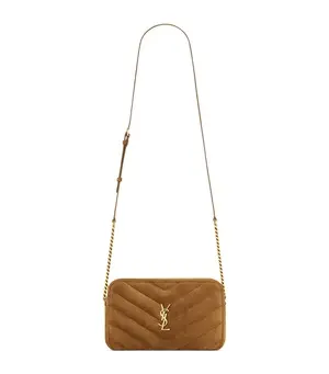 Saint Laurent Suede Loulou Camera Bag