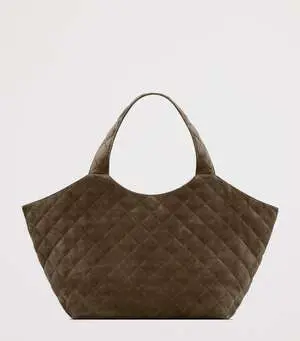Saint Laurent Medium Suede Icare Tote Bag
