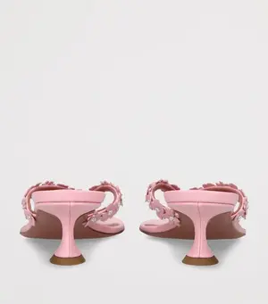 Amina Muaddi Janis Heeled Sandals - Pink