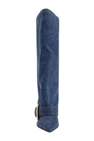 Balmain Denim Heeled Boots