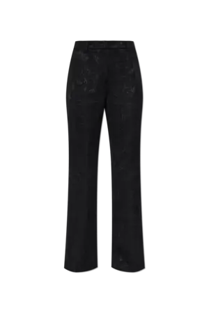 Etro Trousers With Flared Legs - Black