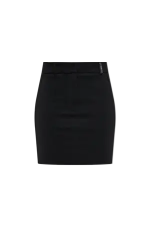 Attico Mini Pencil Skirt - Black